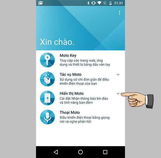 Enable Moto Display on Motorola Moto X4