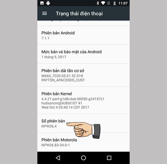 Activate Developer Mode on Motorola Moto X4 - Mytour