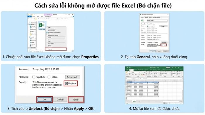 Hướng dẫn cách khắc phục lỗi không mở được file Excel khi tải về nhanh ...