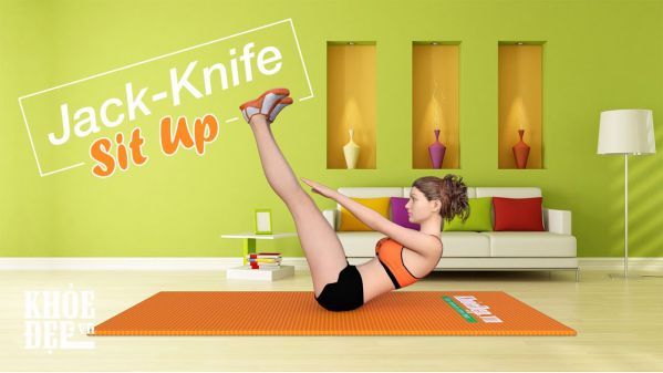 Thách thức gập bụng 100 lần với JackKnife Sit Up để đánh tan mỡ bụng siêu nhanh - Mytour