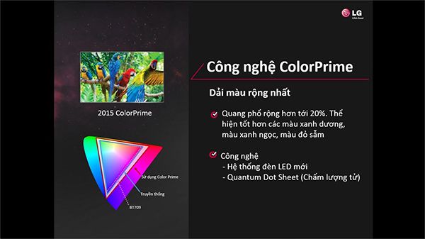 Khám Phá Đẳng Cấp với Công Nghệ Hình Ảnh Color Prime trên Tivi LG