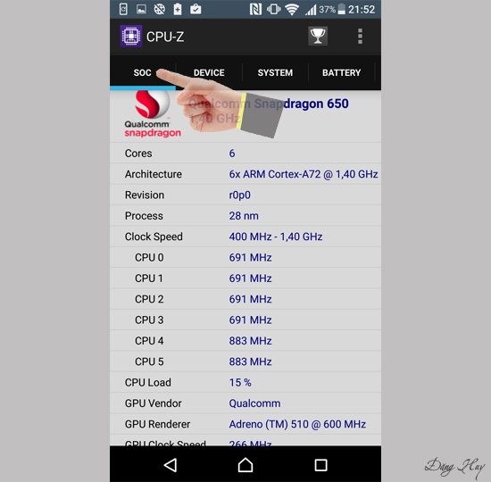 Hướng dẫn kiểm tra cấu hình máy Sony Xperia X với ứng dụng thông minh ...