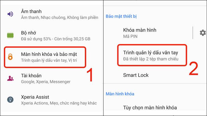 Hướng dẫn đặt vấn tay trên máy Sony Xperia X một cách dễ dàng - Mytour