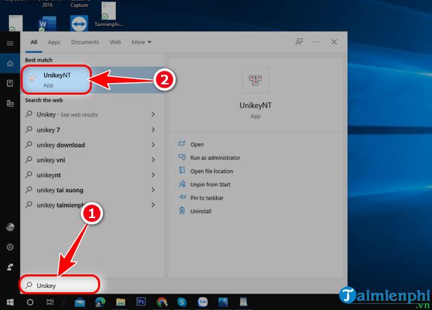 Bí quyết tìm Unikey trên máy tính Windows 11, 10, 7