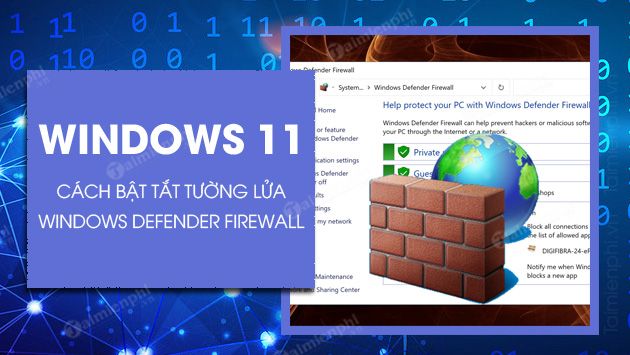 Bí quyết kích hoạt và tắt tường lửa trên Windows 11, làm cho Firewall ...