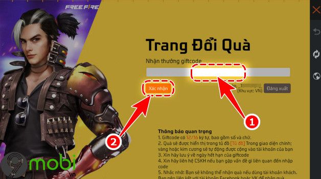 Mã quà Free Fire tháng 12/2022 và cách nhập giftcode