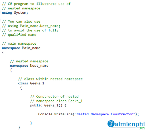 Namespace trong C# – Hiểu Đúng và Sâu Sắc