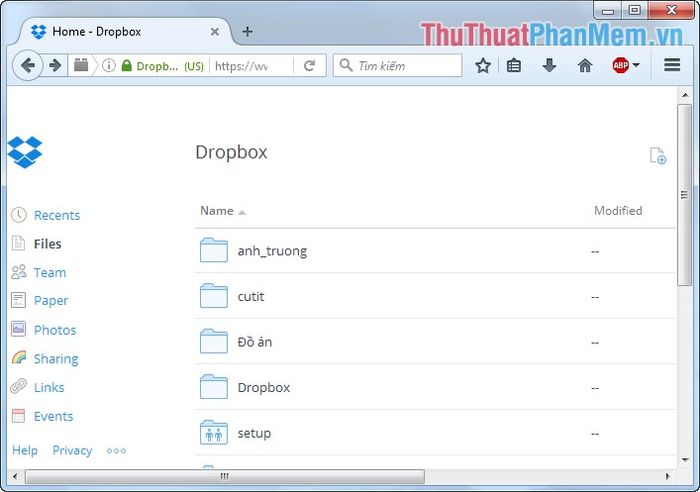 Hướng dẫn phục hồi dữ liệu đã xóa trên Dropbox