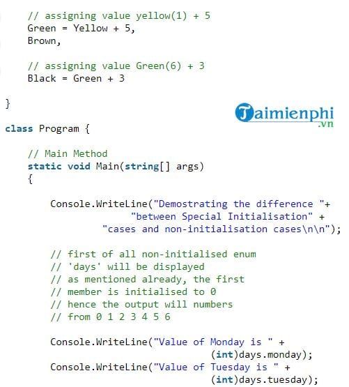 Enum trong ngôn ngữ lập trình C# mang đến điều gì? Cú pháp và cách khởi tạo