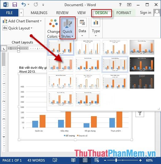 Inserting and Customizing Charts in Word