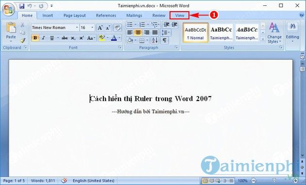 Displaying Ruler in Word 2007 - Revealing the Measurement Bar