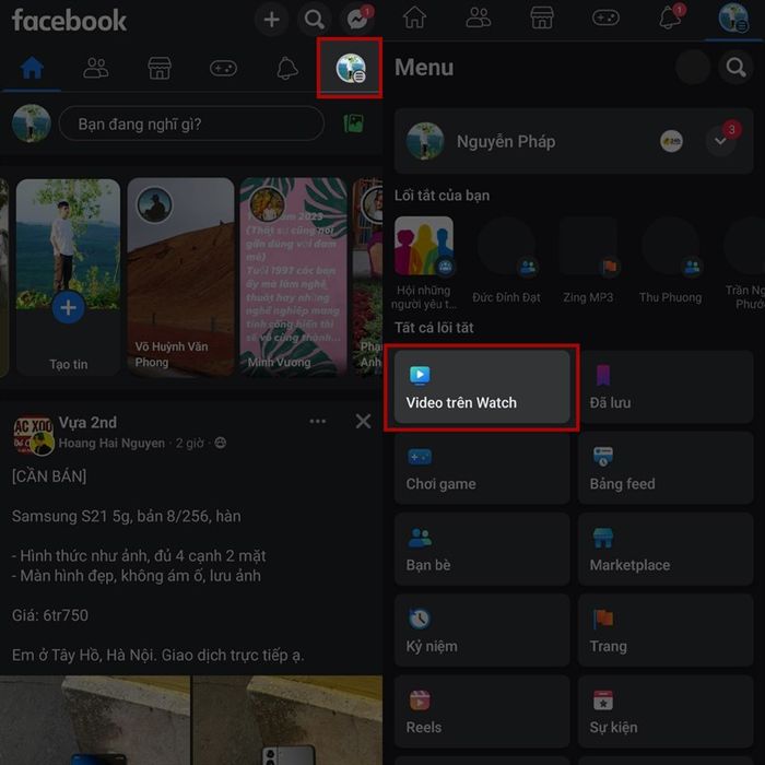 Hướng dẫn xem video đã lưu trên Facebook Watch