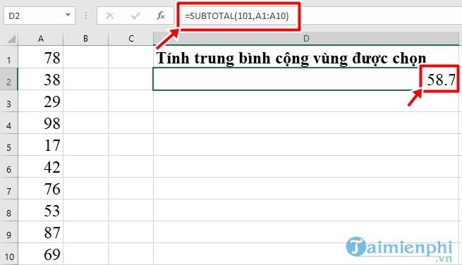 Using the SUBTOTAL function in Excel with practical examples