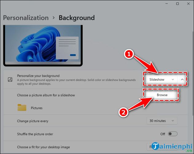 Change Windows 11 Desktop Wallpaper with Images from Your Computer
