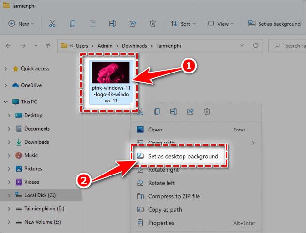 Change Windows 11 Desktop Wallpaper with Images from Your Computer