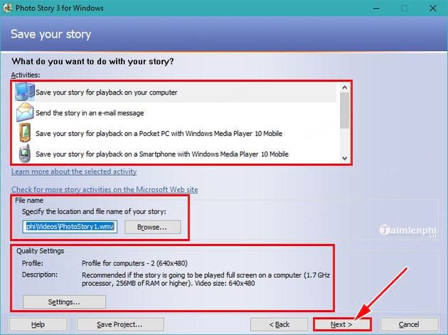 Guide to using Photo Story 3 for Windows: Creating videos from photos