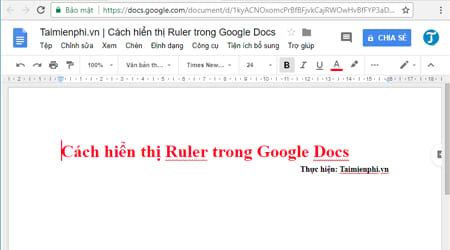 How to Show Ruler in Google Docs