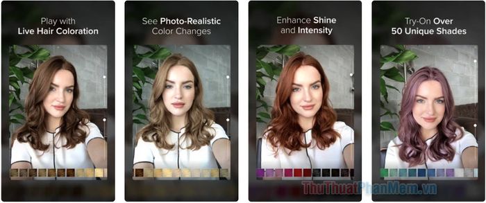 Top 5 apps for fast and beautiful hair color adjustment