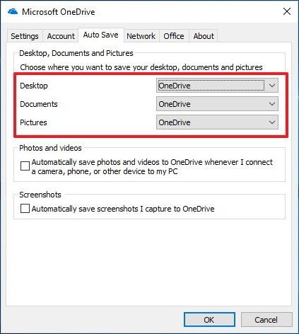 Setting Up OneDrive as Default Storage Location on Windows 10