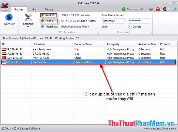 Changing IP Address using X-Proxy Guide