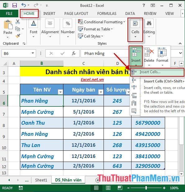 Managing Cells, Columns, and Rows in Excel Spreadsheets
