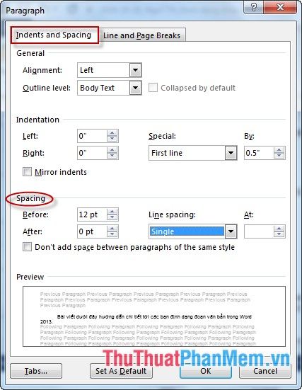 Text Formatting in Microsoft Word