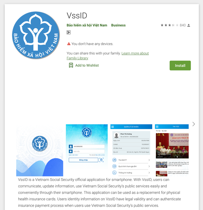 VssID - Ứng dụng mới thay thế sổ BHXH và thẻ BHYT