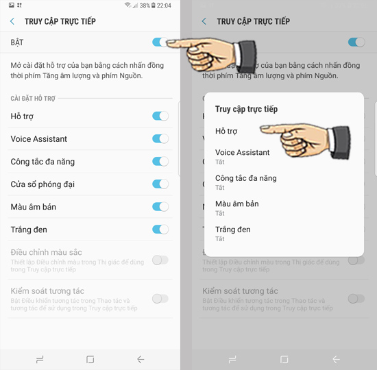 Unlock Direct Access on Samsung Galaxy S8 Plus - Mytour