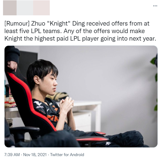 Knight is currently the most sought-after name in the transfer market ...