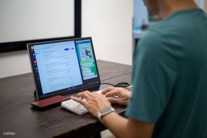 Kết nối LG gram view+ với Z Fold5: Trải nghiệm độ phân giải siêu nét