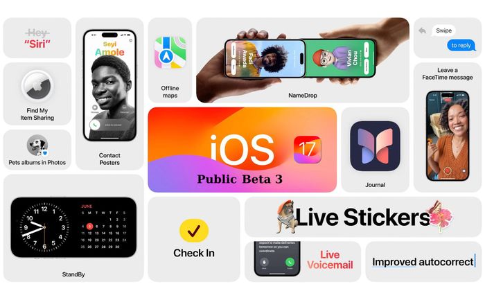 iOS 17 Public Beta 3 từ Apple đã chính thức xuất hiện