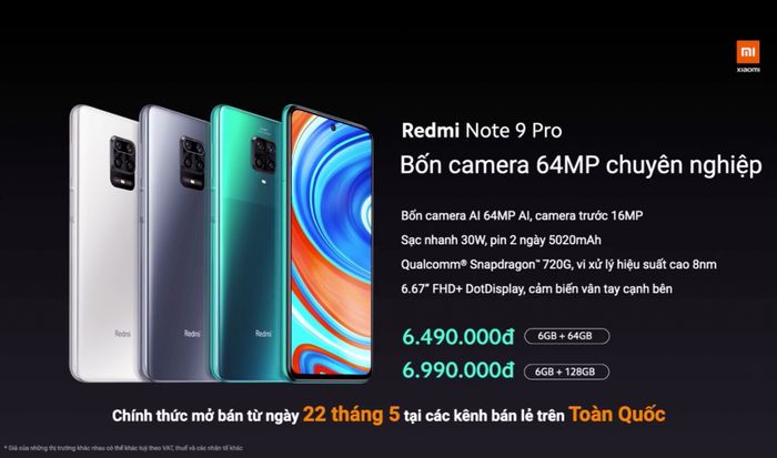 Xiaomi ra mắt Redmi Note 9 và Redmi Note 9 Pro: Giá chỉ từ 3.990.000đ ...