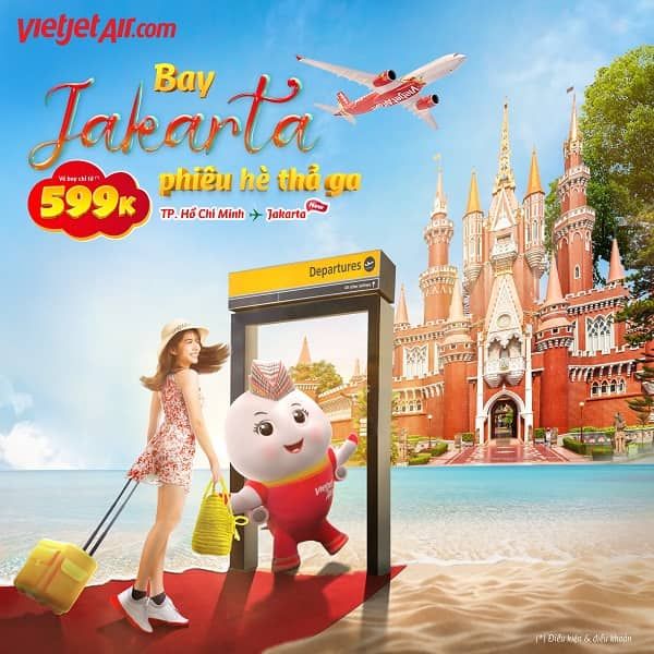 Chăm sóc quý khách, VietjetAir giới thiệu vé chỉ từ 599k cho chuyến đi ...