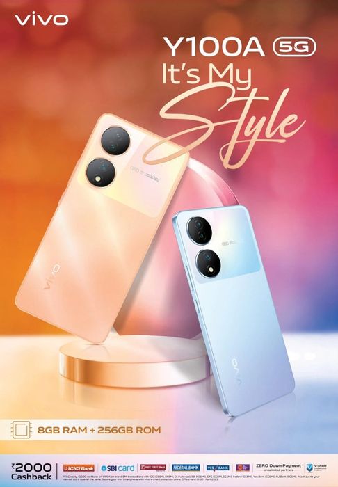Leaked advertisement reveals design and color options of Vivo Y100A