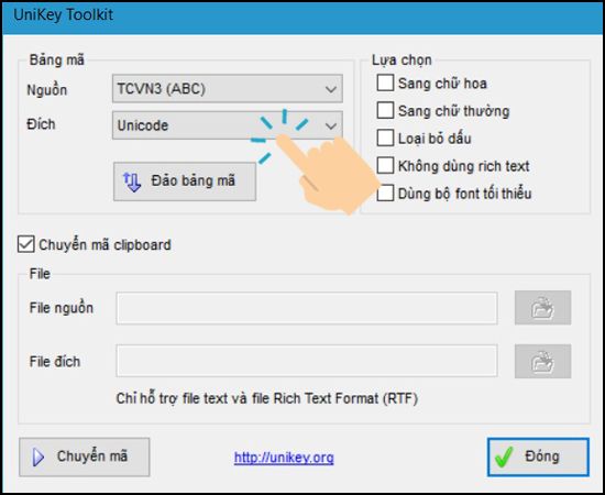 8 steps to change font style using Unikey - Mytour