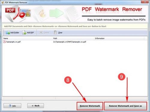 Removing Images and Copyright Logos from PDF with PDF Watermark Remover