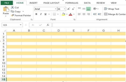 Alternating Row and Column Colors in Excel, Examples and Usage