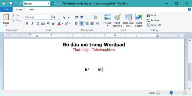 How to Type Circumflex Accent in Wordpad