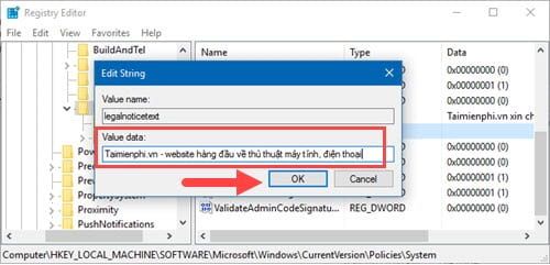 Customize Windows 10 Lock Screen Messages