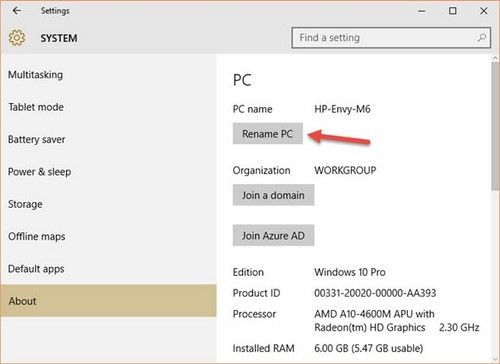 How to Change Your Windows 10 Computer Name