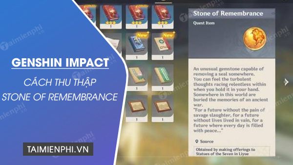 Guide to Obtaining the Stone of Remembrance in Genshin Impact