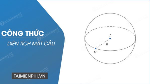 Formula for calculating the surface area of a sphere, examples, and ...