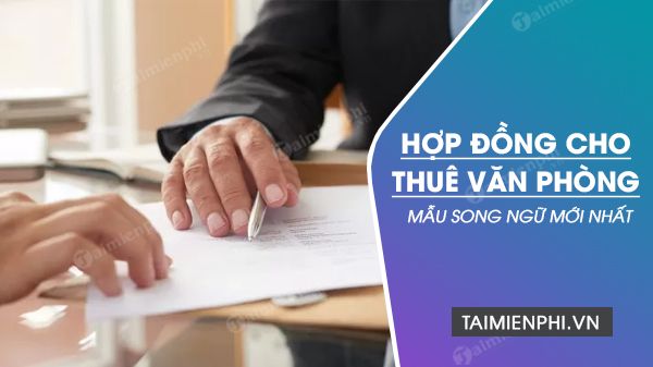 New bilingual office lease contract template