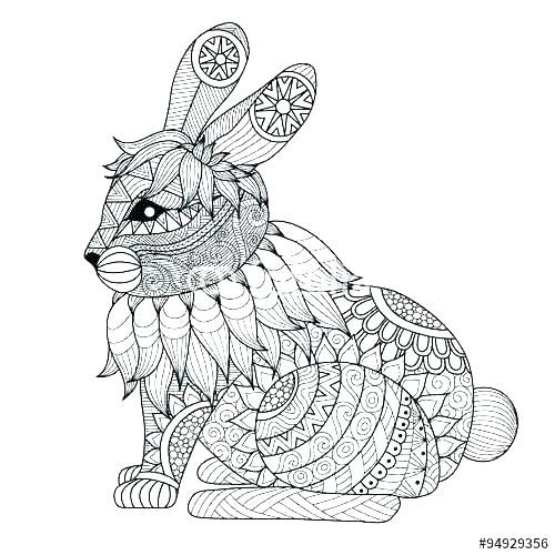 Coloring Bunny Pictures for Kids