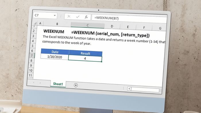 Hàm WEEKNUM trong Excel là công cụ giúp xác định số tuần trong năm của ...