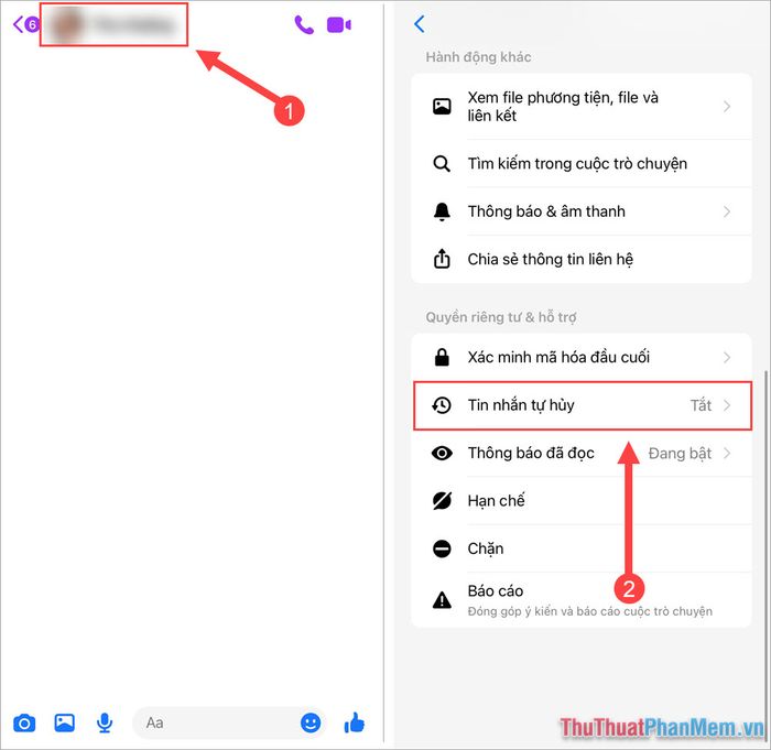 How to send self-destructing messages on Messenger