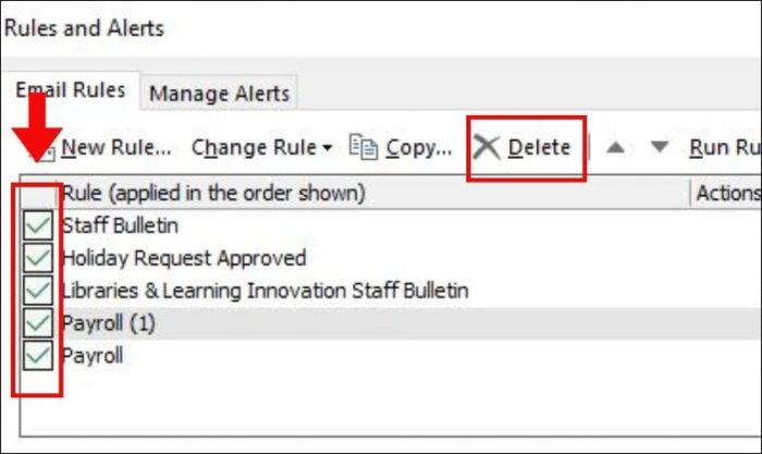 Hướng dẫn loại bỏ Rule trong Outlook nhanh chóng và dễ dàng nhất
