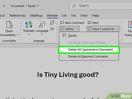 How to Hide or Delete Comments in Microsoft Word: 9 Simple Steps