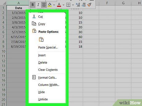How to Hide Columns in Excel