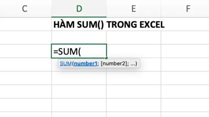 Hướng dẫn toàn tập về hàm SUM trong Excel: Công thức áp dụng và các ví ...